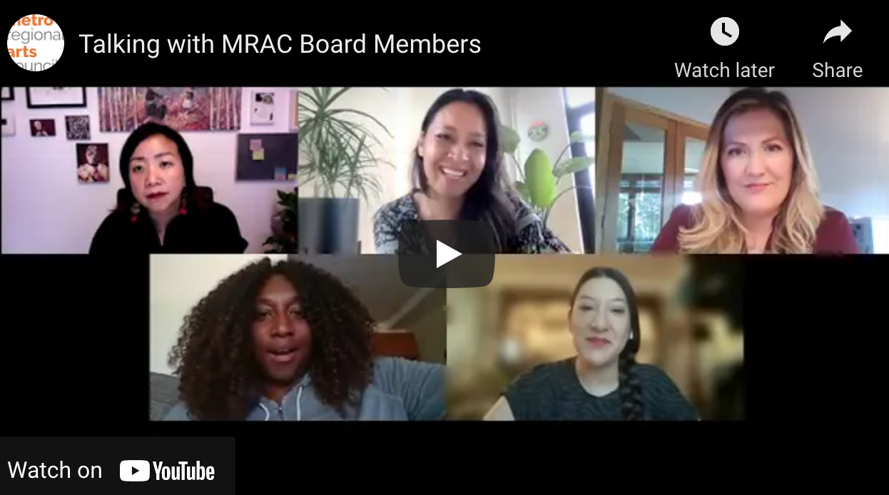 Talking with MRAC Board Members – Metropolitan Regional Arts Council